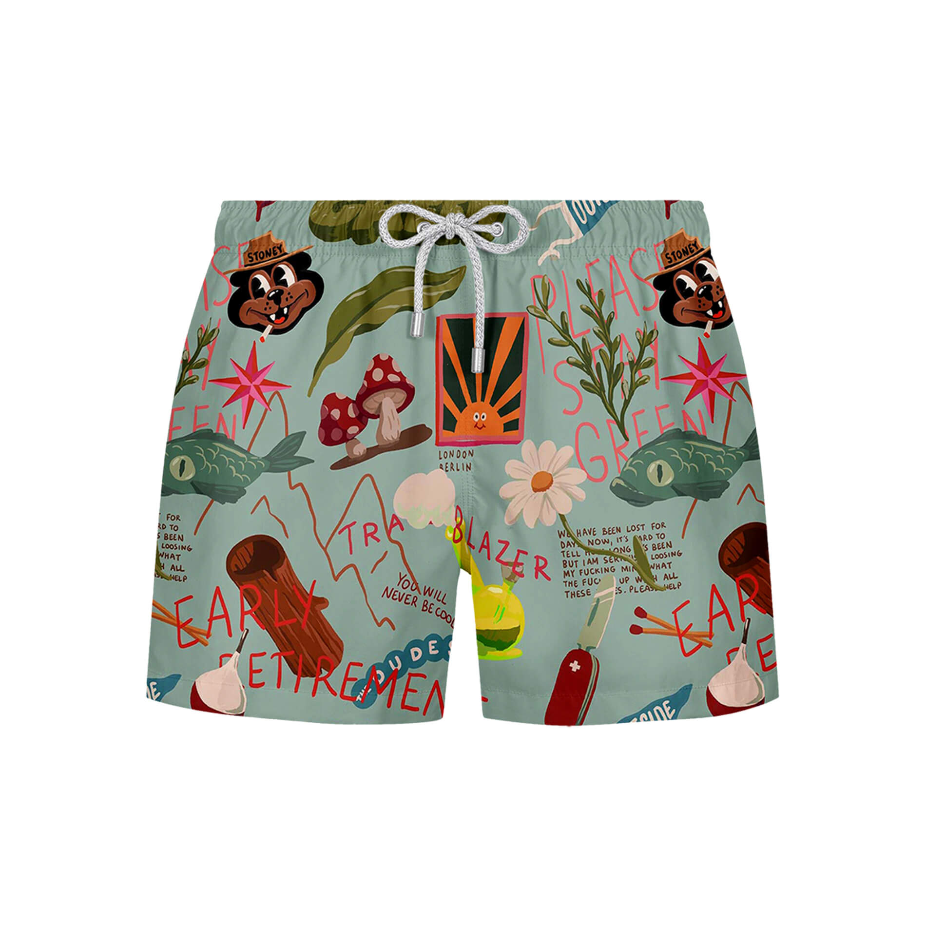 The Dudes And Mcbess Treasure Trail Swim Shorts